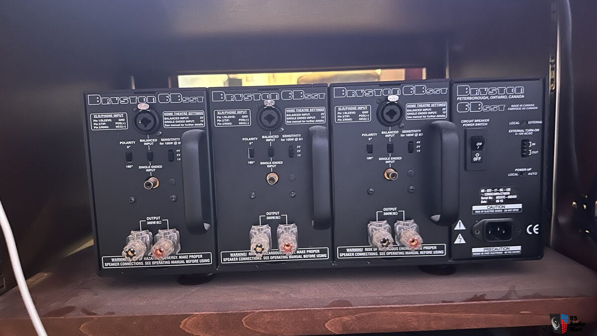 Bryston 6B SST C‑Series 3‑Channel Power Amp - Needs Left Channel Repair ...