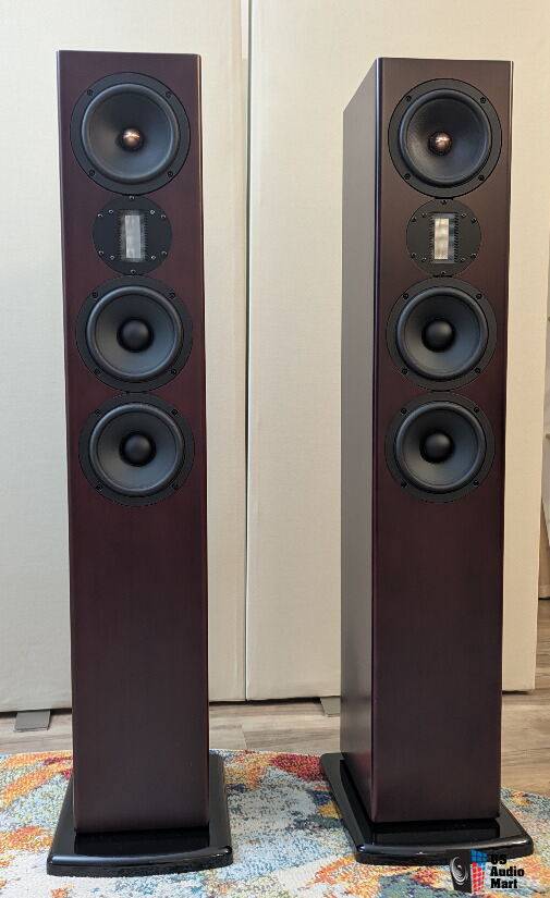 Ascend Acoustics ELX towers in Satin Cherry with RAAL tweeters Photo ...