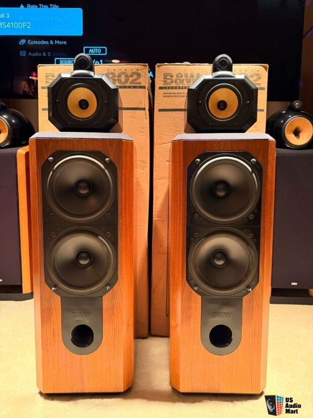 B&W Matrix 802 Series 2 - Walnut - Excellent Condition - Original Boxes ...