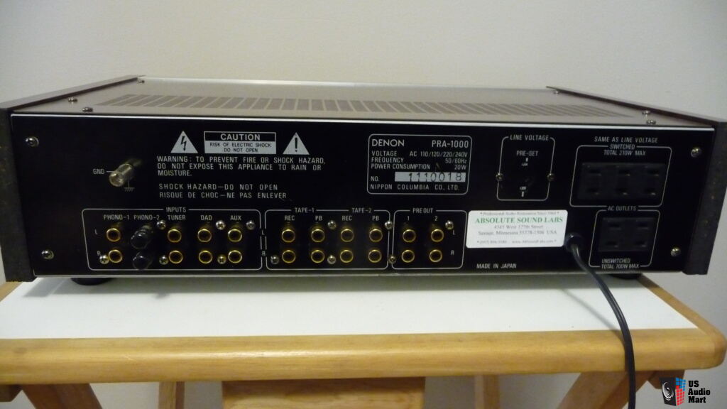 Denon PRA-1000 Stereo Preamplifier Photo #608628 - US Audio Mart