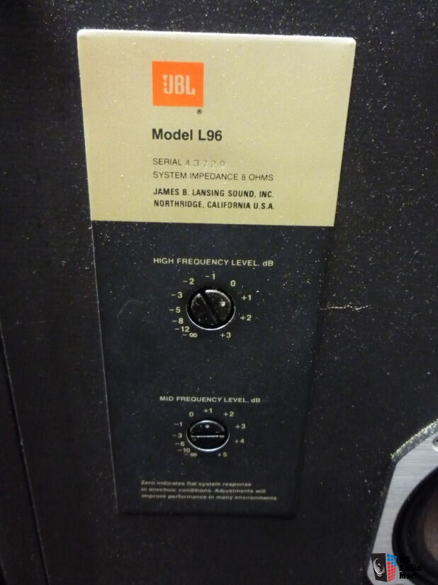 JBL L-96 Speakers MINT! with owners manual, data sheet ,and warranty ...
