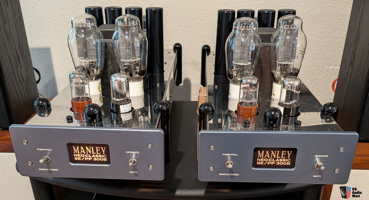 Manley Neo-Classic SE/PP 300B monoblocks; Refurbished by Manley Labs ...