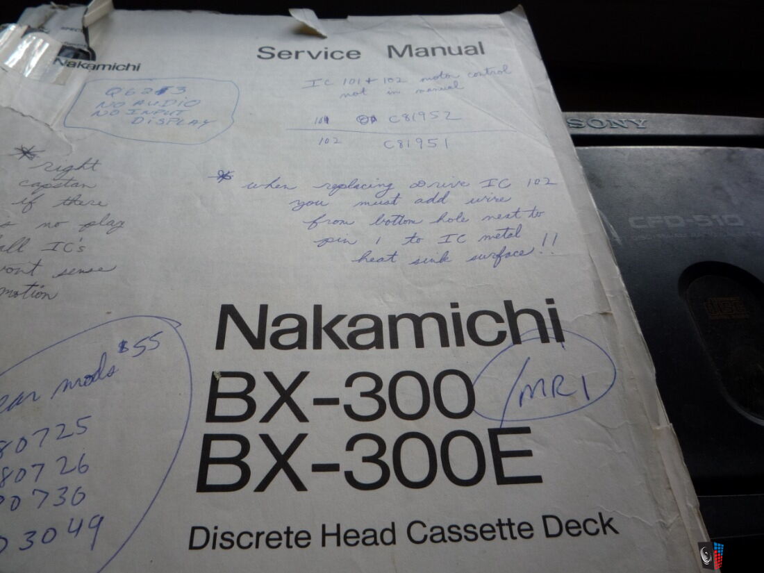 Nakamichi BX-300 3head cassette INNER FRONT PANEL NEW! Photo #6088253 ...