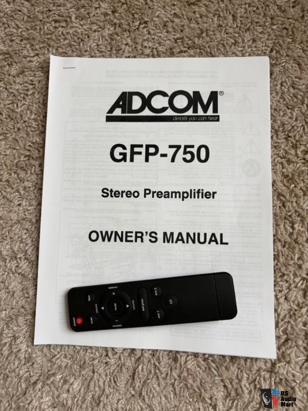 Adcom GFP 750 preamp designed by Nelson Pass when he was 50 Photo ...