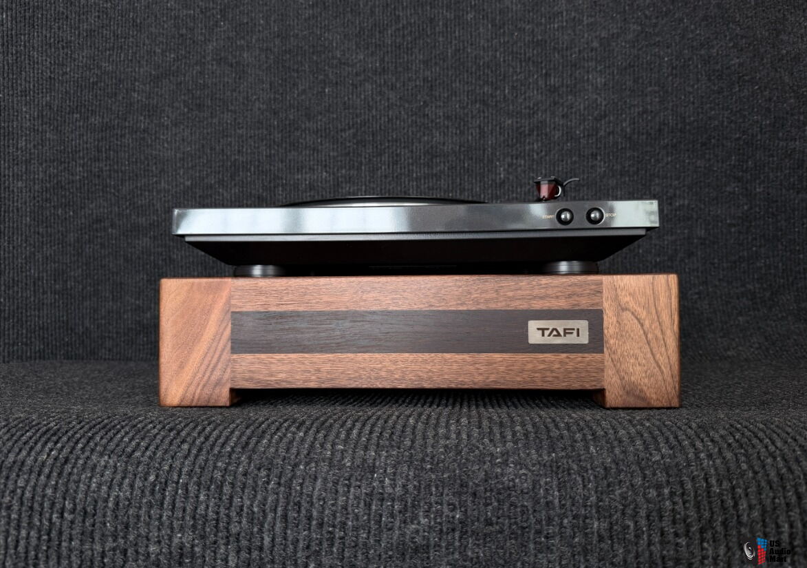 TAFI DENALI BURGER XL Audiophile Isolation Platform Walnut, 18 x 15 x 4 ...
