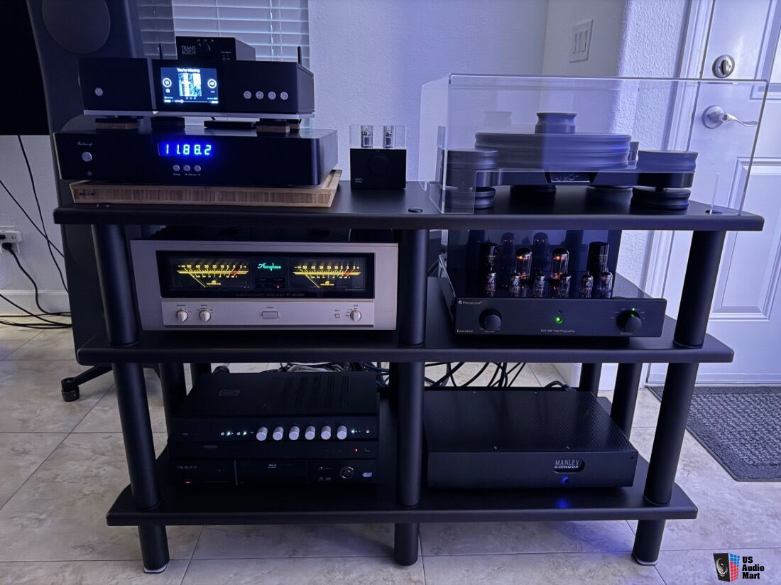 Transrotor Dark Star w/Rega RB330/Konstant Studio PSU/Dust Cover/Rega ...