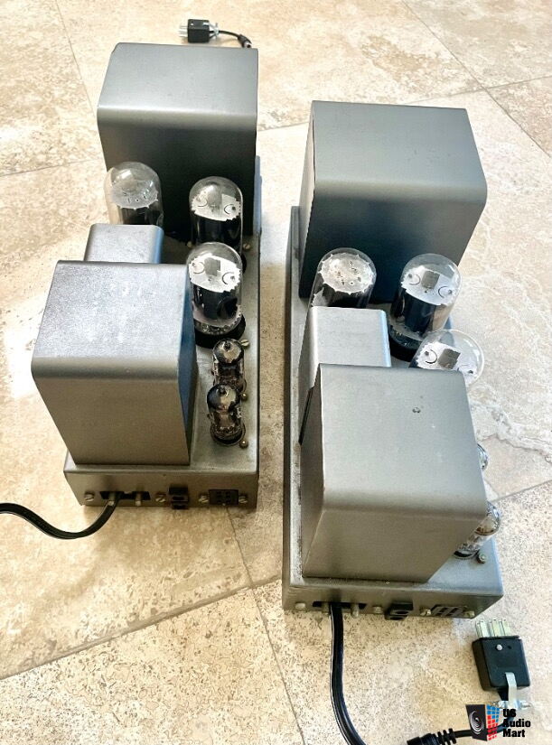 Quad II Mono-Block Tube Power Amplifiers, original packaging boxes and ...