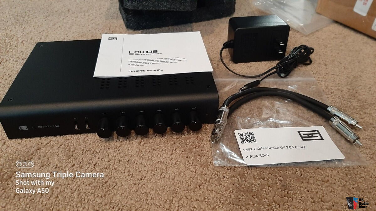 Schitt Audio Lokius EQ w/ 6" PSYT RCA patch cables For Sale - US Audio Mart