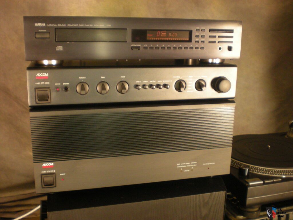 Full System Adcom 555II Amp & Pre, Custom 3way & Turntable *REDUCED FOR ...