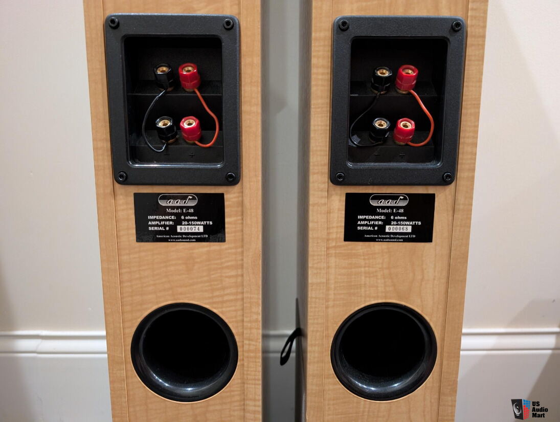 AAD E-48 Floorstanding Speakers by Phil Jones - 3-Way Pair, Maple ...