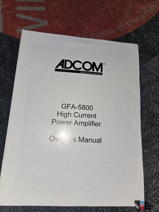 Adcom Gfa5800 Photo #6158950 - US Audio Mart