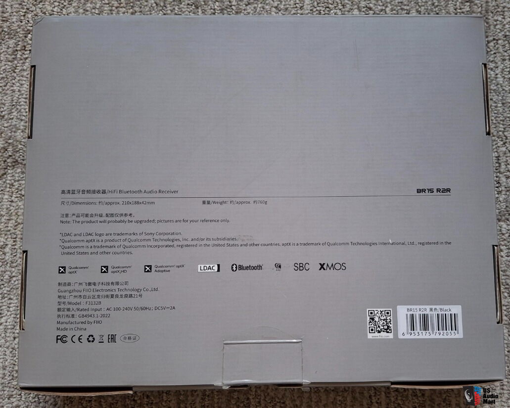 FiiO BR15 R2R NOS DAC Bluetooth 6.0 Audio Receiver with QCC5181 ...