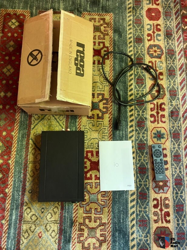 Rega io integrated amplifier with original box, manual and remote Photo ...