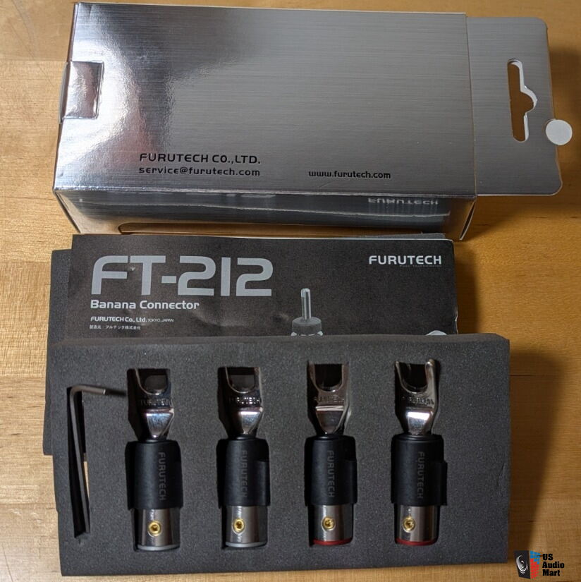 Furutech FT 211 R Spade Connectors | Set of 4 (2 red and 2 white) High ...