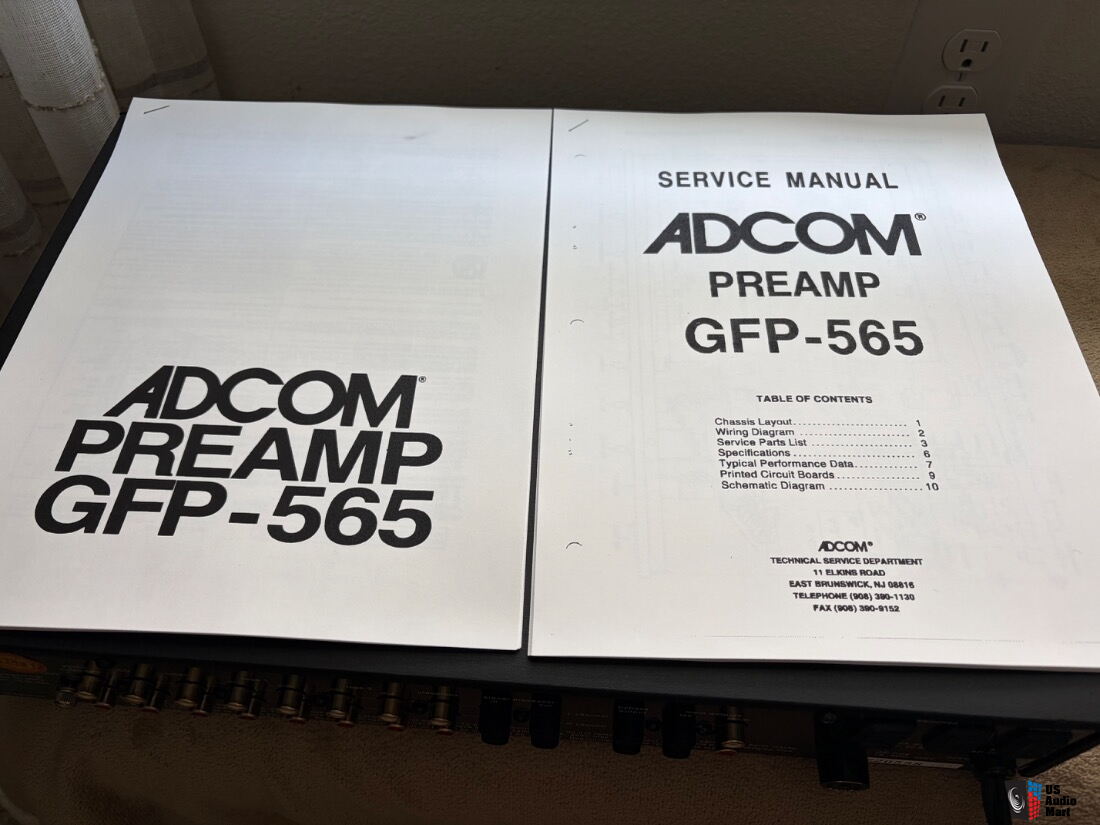 Adcom GFP 565 with new Nichicon top level audio caps Photo #6266746 ...