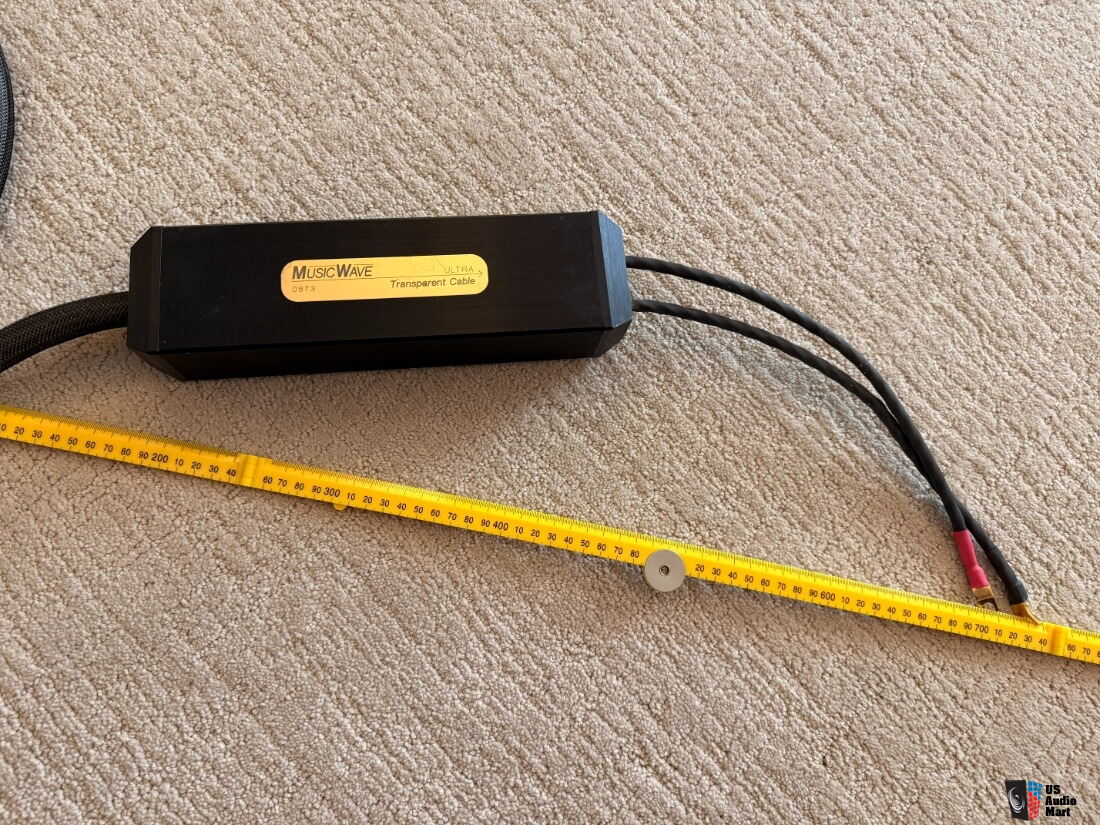 Transparent Audio Music Wave ULTRA Speaker Cables 2.5 Meter/8 Ft Pair ...