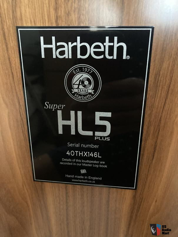 Harbeth Super HL5+ Bookshelf Speakers in Walnut Photo #6277802 - US ...