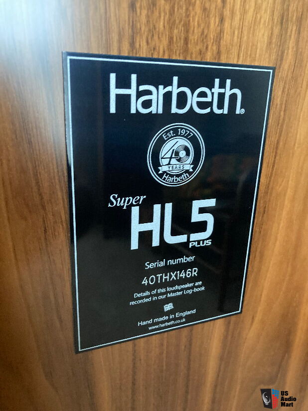 Harbeth Super HL5+ Bookshelf Speakers in Walnut Photo #6277801 - US ...