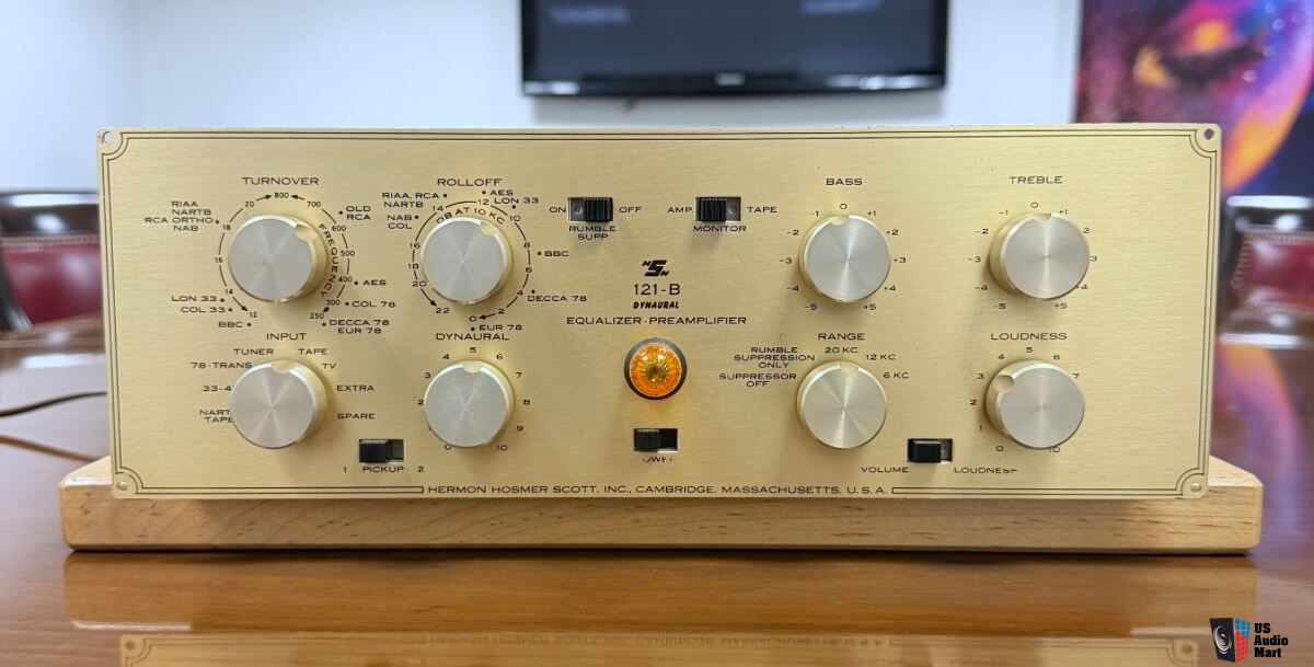 H.H. Scott 121-B Dynaural Equalizer Preamplifier • Mapleshade Restored ...