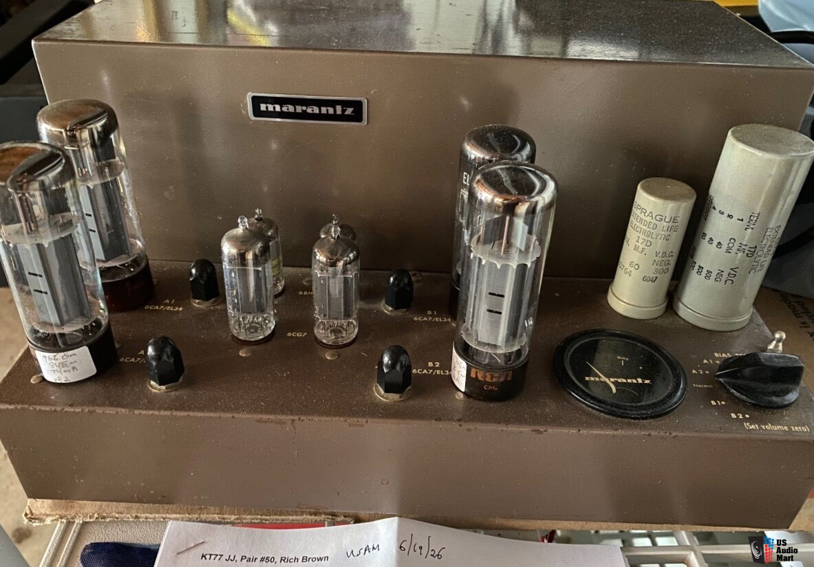 Marantz 8 Amplifier- all original with new set KT-77 tubes Photo ...