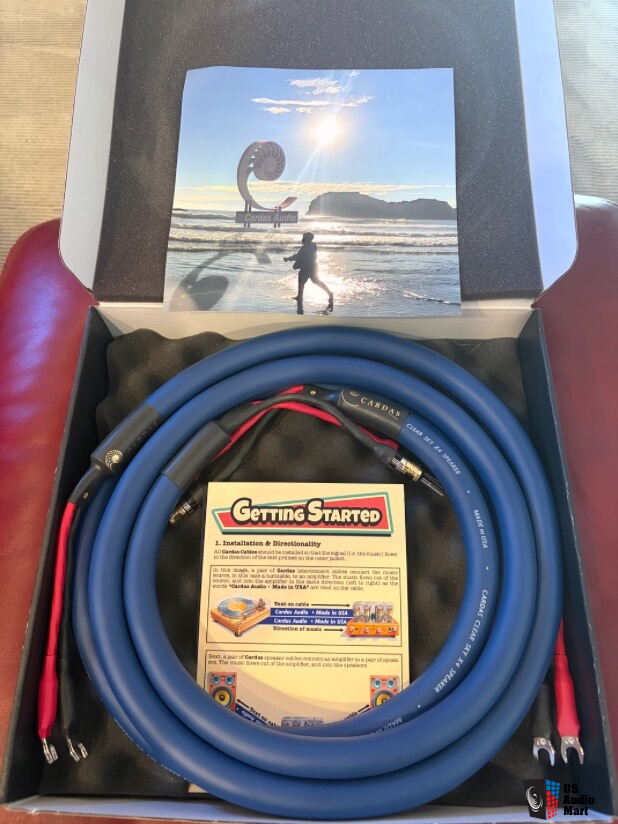 BRAND NEW Cardas Speaker Cable; Clear Sky X4; 2m pair; Banana to Spade ...