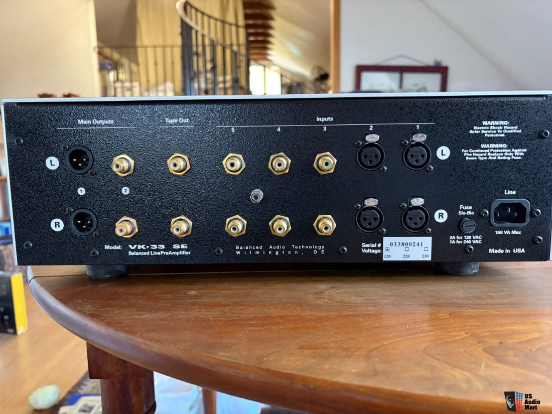 Balanced Audio Technology VK-33SE Balanced Stereo Preamplifier Photo ...