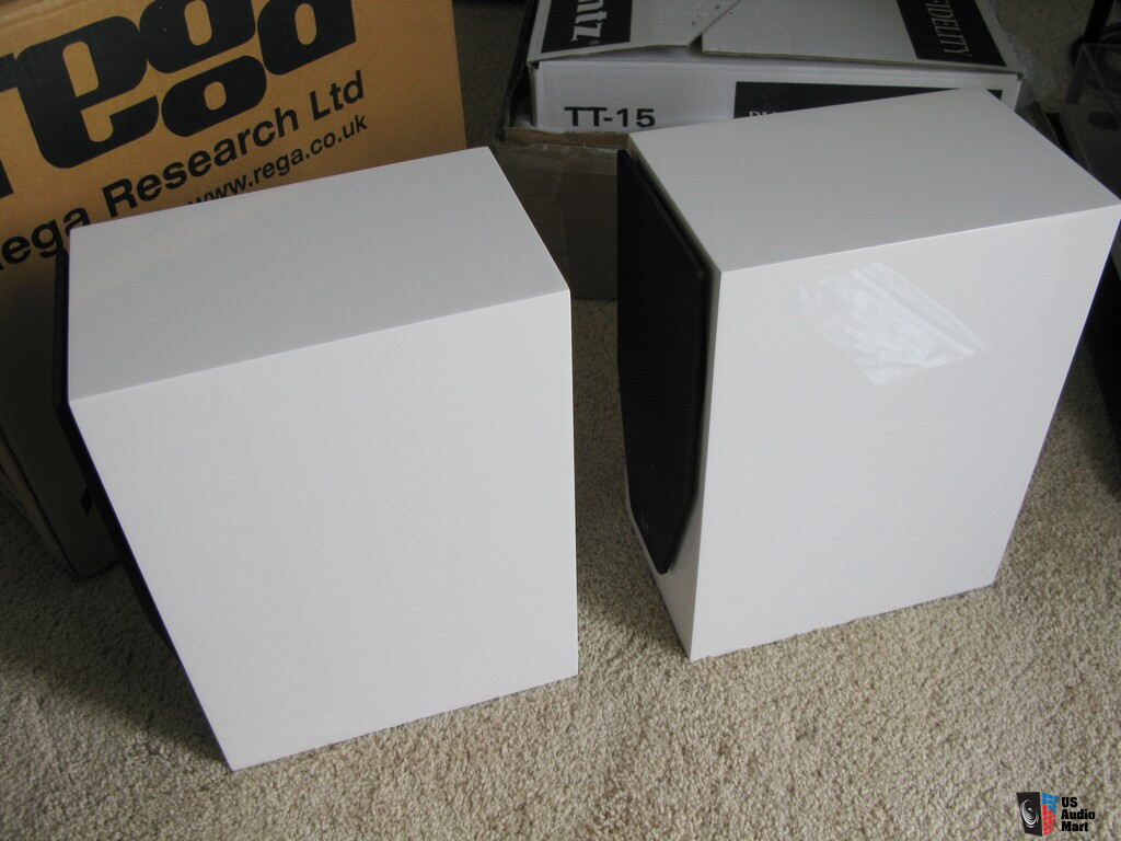 Rega Research RS-1 Speakers - Gloss White - Mint! Photo #670600 - US ...