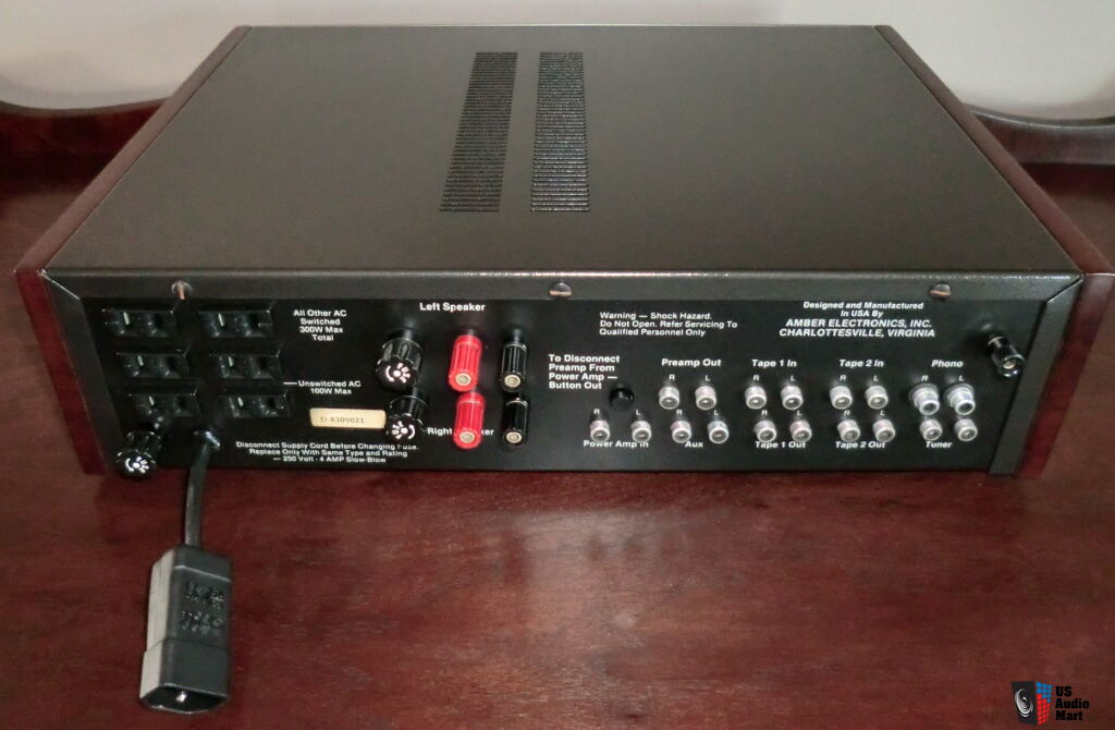 RARE AMBER SERIES 50B Integrated Amplifier-Restored/Refinished Photo ...