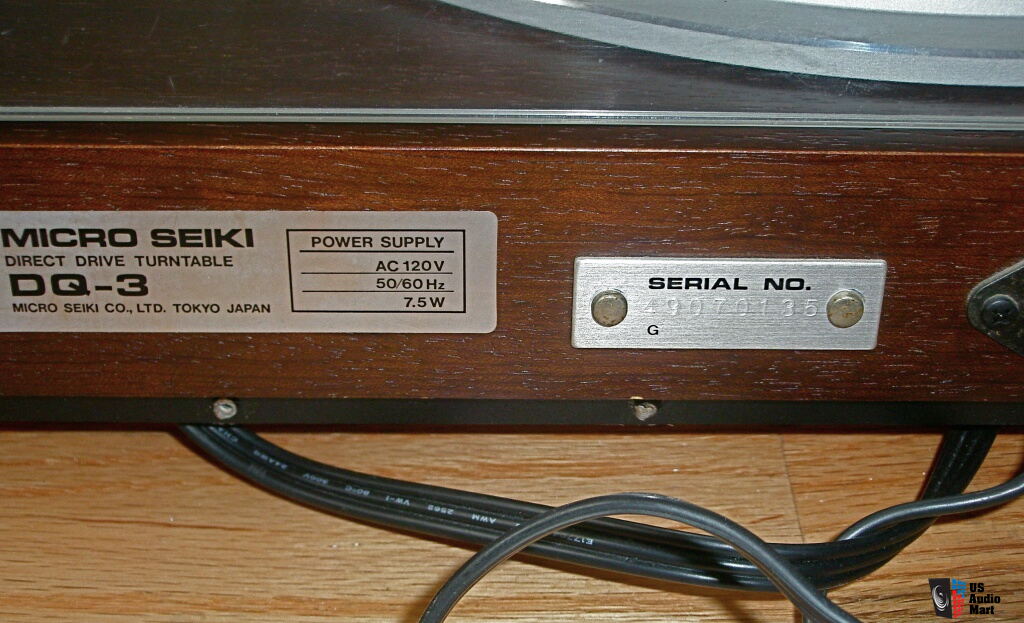 Micro-Seiki DQ-3 turntable with Micro-Seiki MA-707 tonearm Photo ...