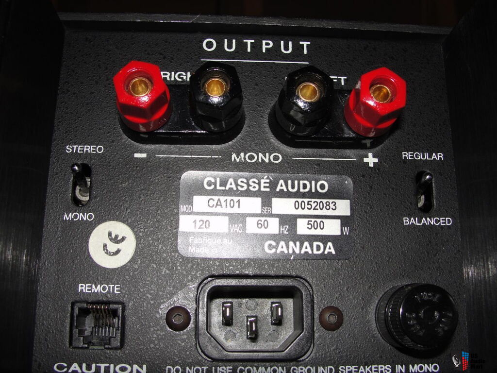 Classe' CA-101, 100WPC stereo poweramp, good to very good condition ...