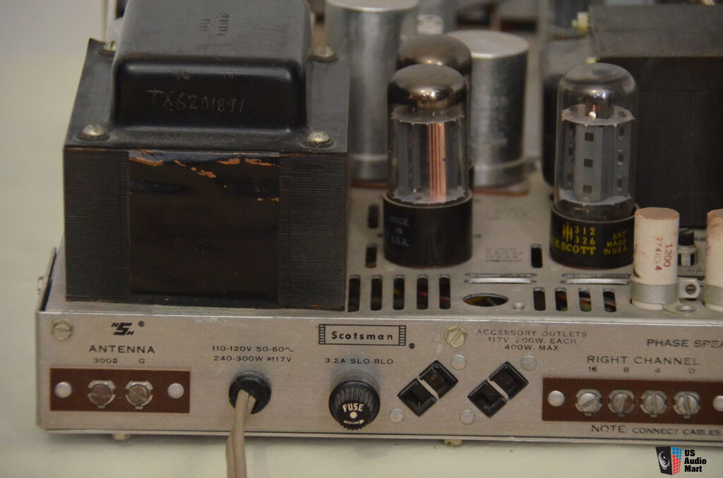 Vintage rare H. H. Scott 340 340A stereo tube receiver_WORKING Photo ...