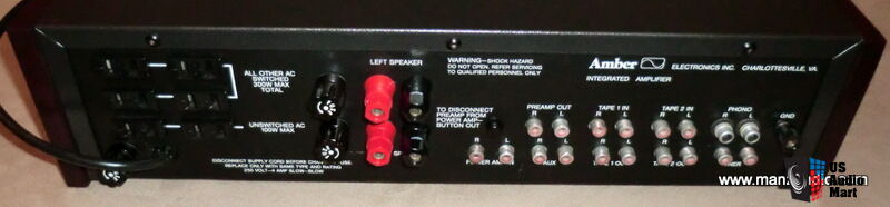 Very Rare, Amber Series 50b Int. Amp, Refurbished, Restored, Audiophile ...