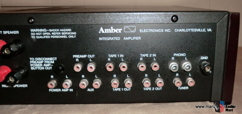 Very Rare, Amber Series 50b Int. Amp, Refurbished, Restored, Audiophile ...