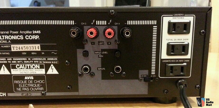 Weltronics AMC 2445 2/4 channel power amplifier (H.O.M.E. Automation ...