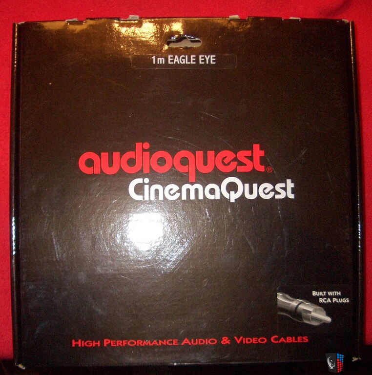 AUDIOQUEST EAGLE EYE 72V DBS *1 METER* COAXIAL DIGITAL W/RCAs ORIG BOX ...
