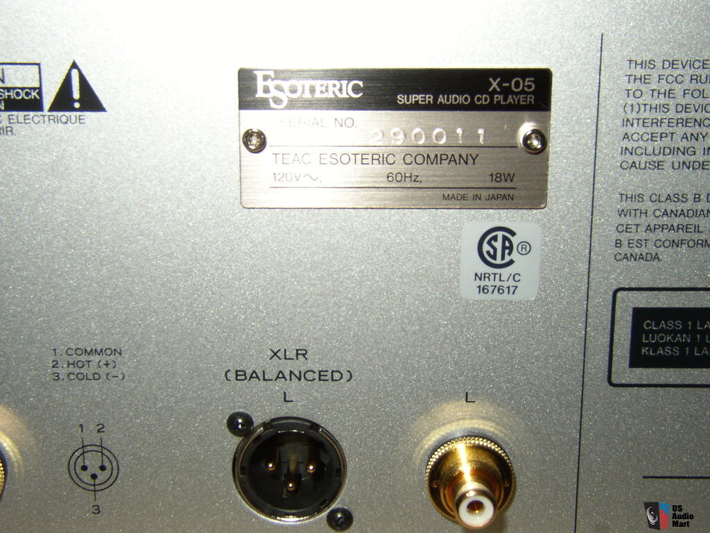 Esoteric X-05 SACD player Photo #736257 - US Audio Mart
