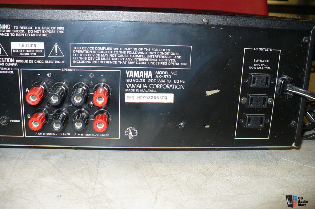 YAMAHA AX-570 NATURAL SOUND INTEGRATED AMPLIFIER Photo #752555 - US ...