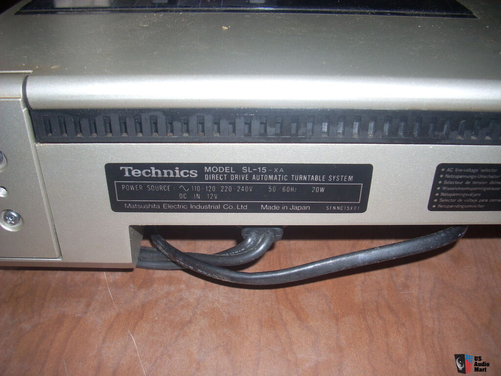Technics SL 15 rare linear tracking programable tt P205Cmk3 Cartridge ...