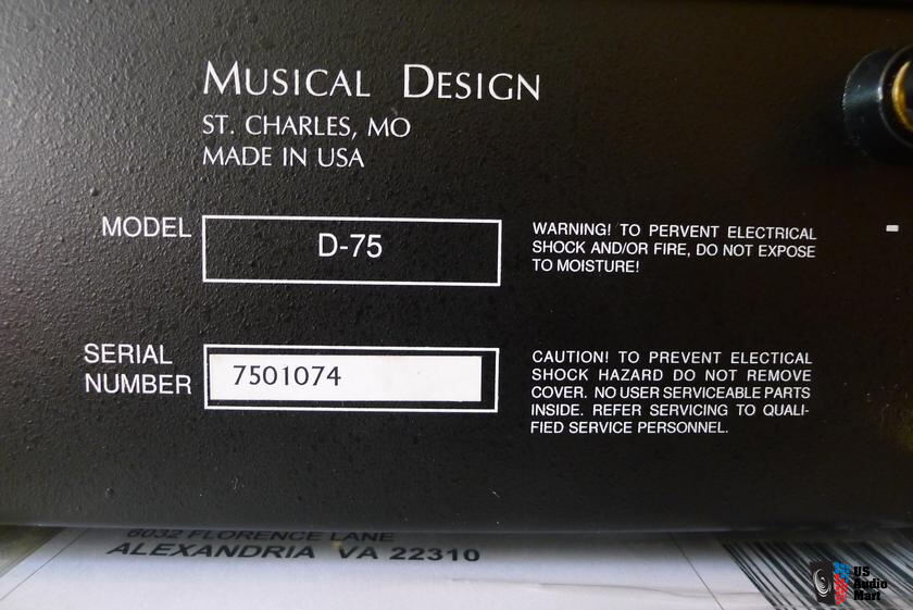 Musical Design D-75 Amplifier Photo #759703 - US Audio Mart