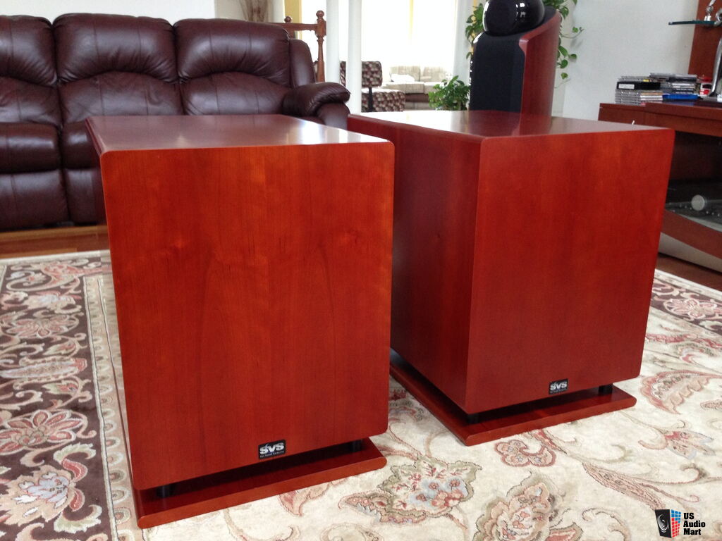 SVS PB12 Ultra 500W Subwoofer, American Red Cherry Wood Veneer Photo ...