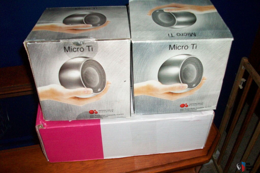 Anthony Gallo Nucleus Micro Ti Main / Stereo Speakers, Black Photo ...