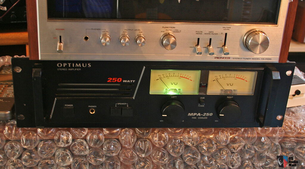 Optimus MPA-250 Stereo amplifer 250 Watt Dealer Ad - UK Audio Mart