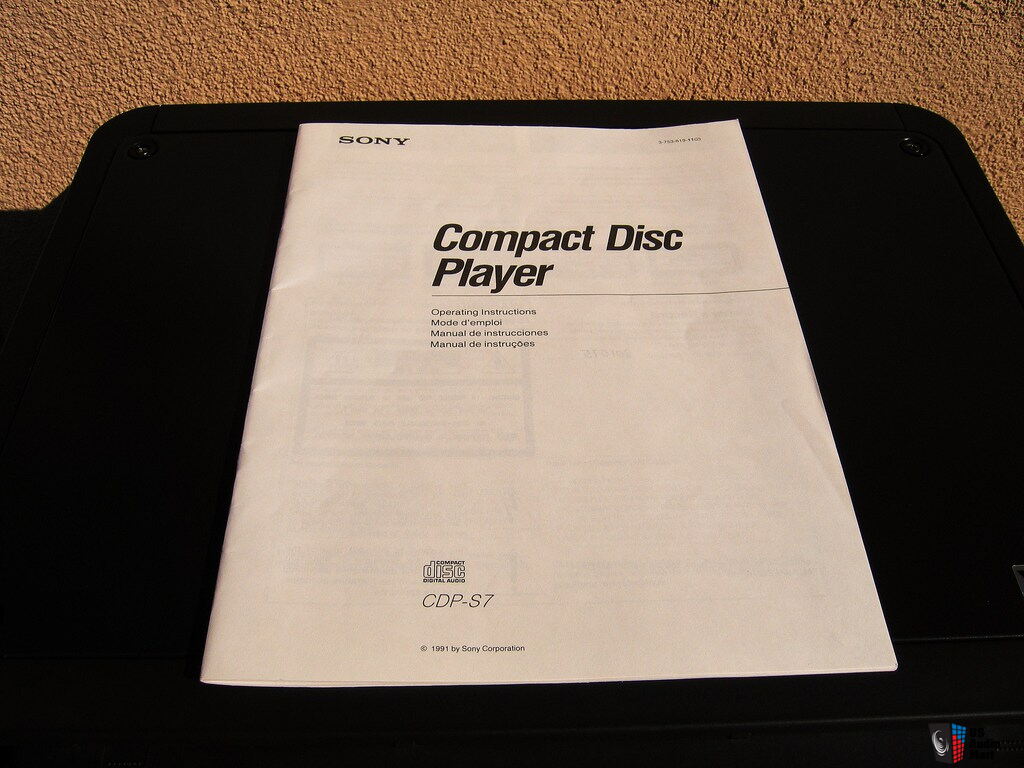 Very rare Sony CDP-S7 cd player-Pristine condition-related to ES series ...
