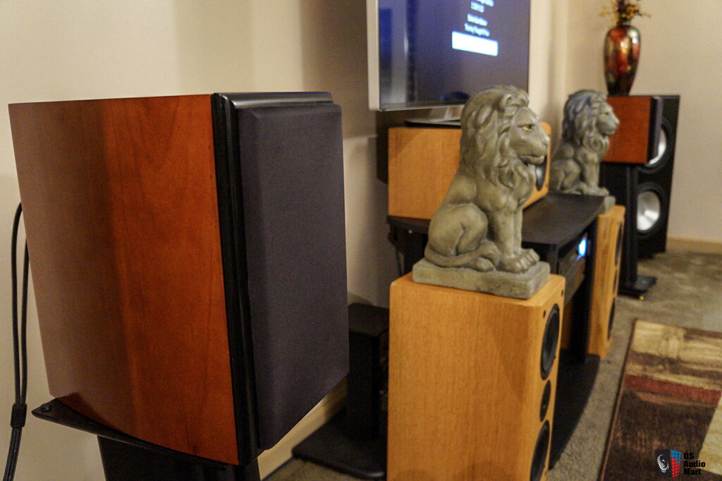 Black Mamba Mini's in cherrywood - 4" full Bookshelf Speakers ...