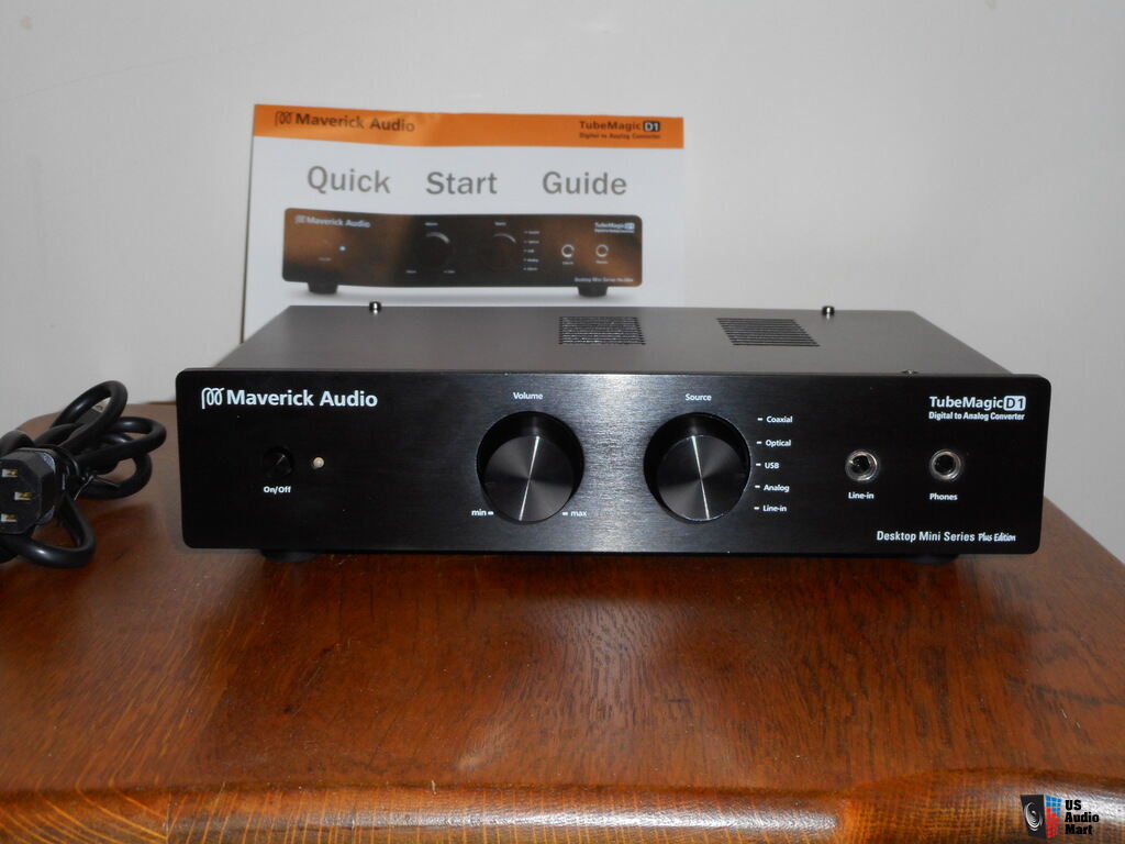 MAVERICK AUDIO Tube Magic D1 USB/DAC Headphone Amp & System Preamp ...