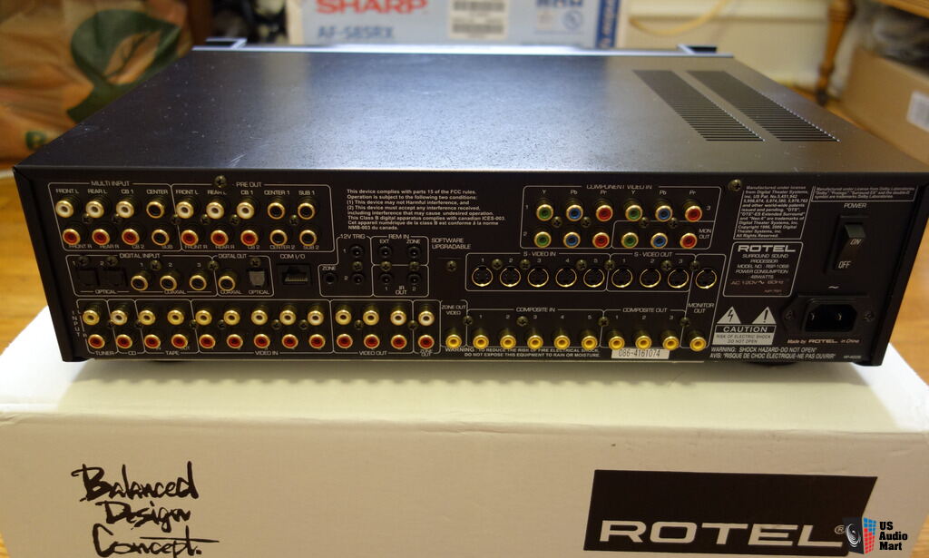 Rotel RSP 1068 surround sound processor/preamplifer with all original ...