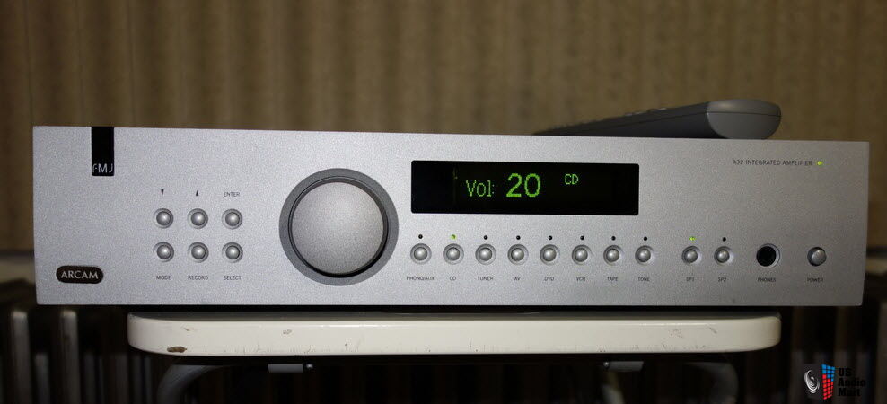 ARCAM FMJ A32 2 CHANNEL INTEGRATED AMPLIFIER 100W WITH REMOTE For Sale ...