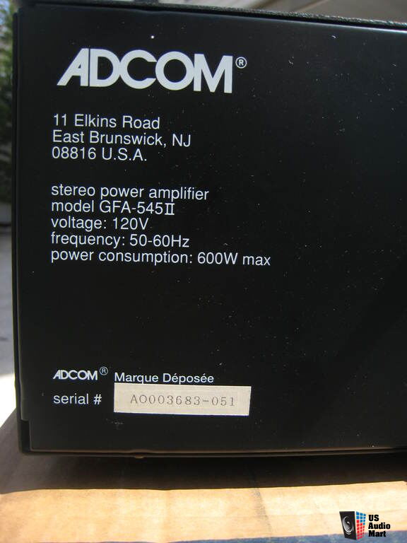 Adcom 545mkII 100 watt per channel stereo amplifier Photo #915985 ...