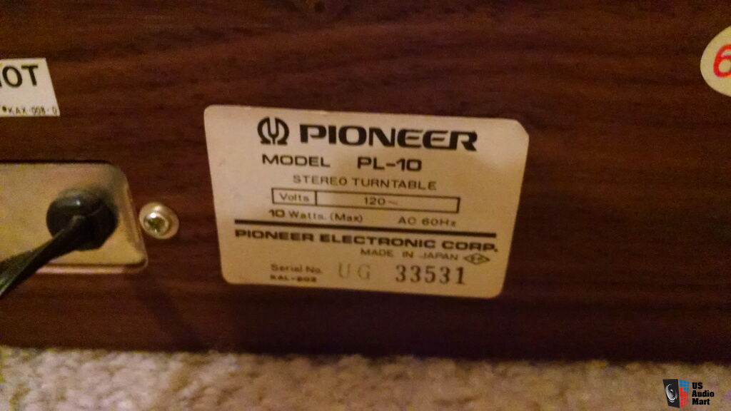Pioneer PL-10 turntable Photo #919569 - US Audio Mart