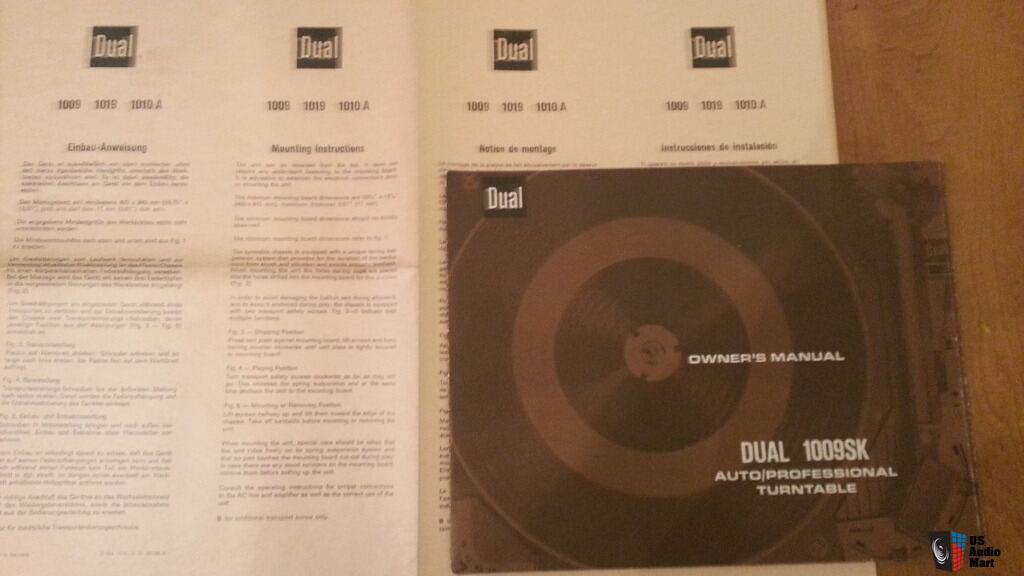 Dual 1009SK Turntable with original manuals, beautiful plinth, working ...